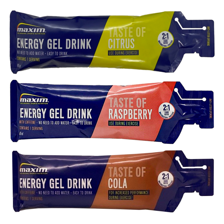 Maxim Energy Gel Drinks Sample Package (6 gel drinks) - Maxim Sportvoeding