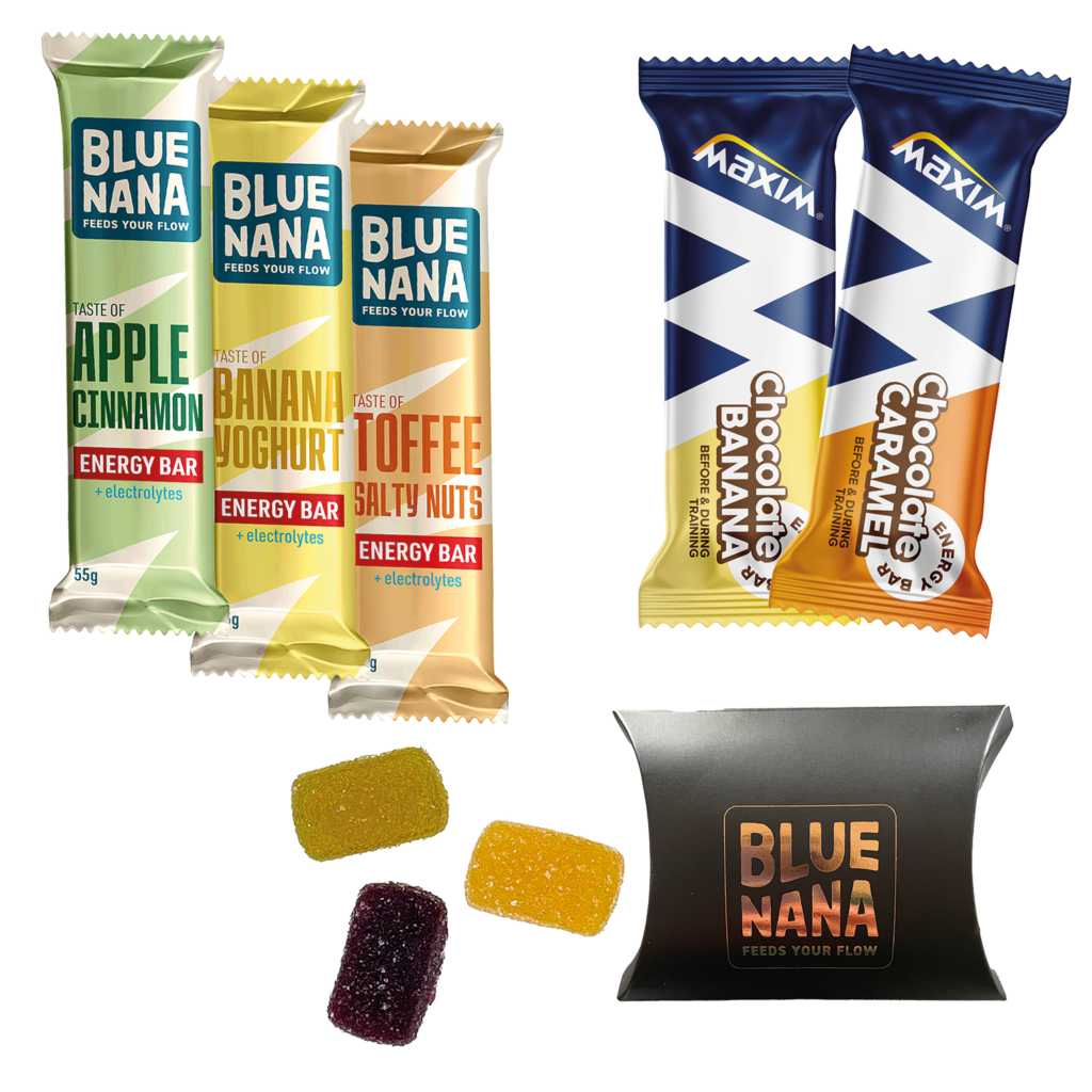 Blue Nana feeds Maxim - Vario Pack 5 Energy Bars + 3 Energy Bites ...